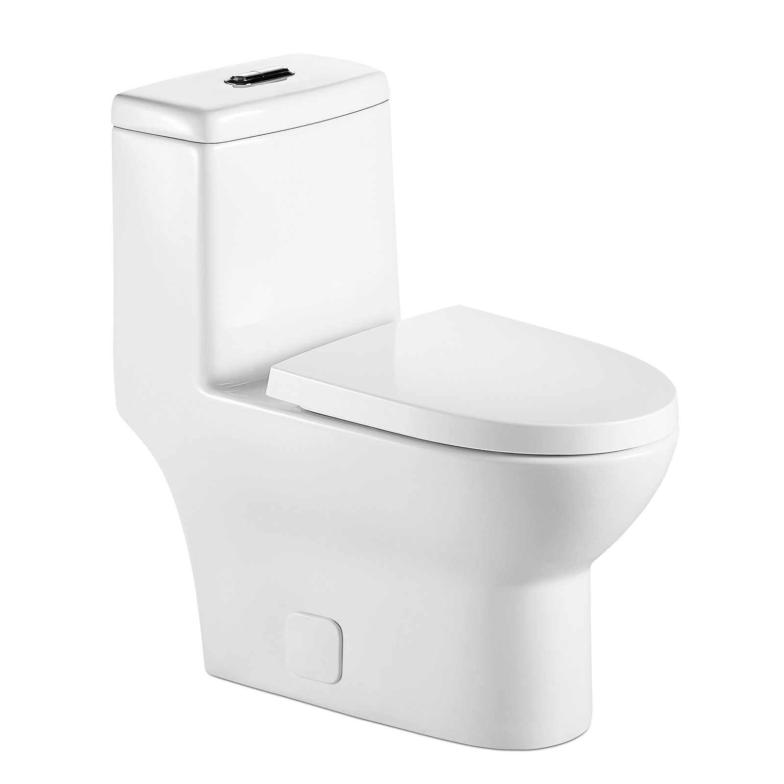 Lofeyo Dual Flush Toilet Lofeyo Elongated 0.8/1.28 GPF One Piece Toilet ...
