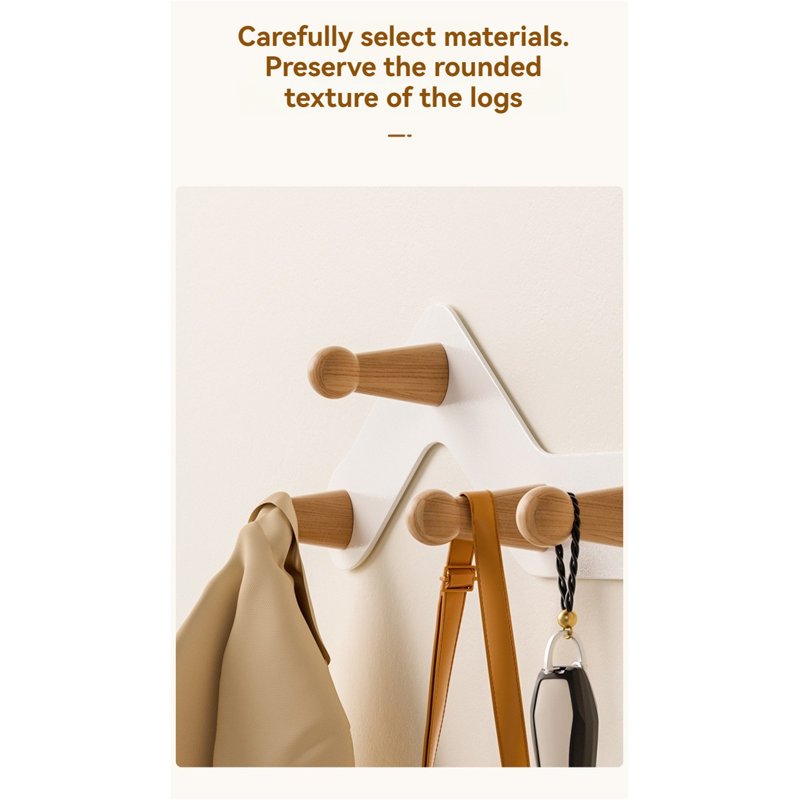 Latitude Run® Hofman Metal Freestanding 6 - Hook Wall Mounted Coat Rack ...