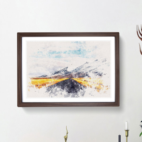 East Urban Home Road to the Mountains in Iceland - Picture Frame ...