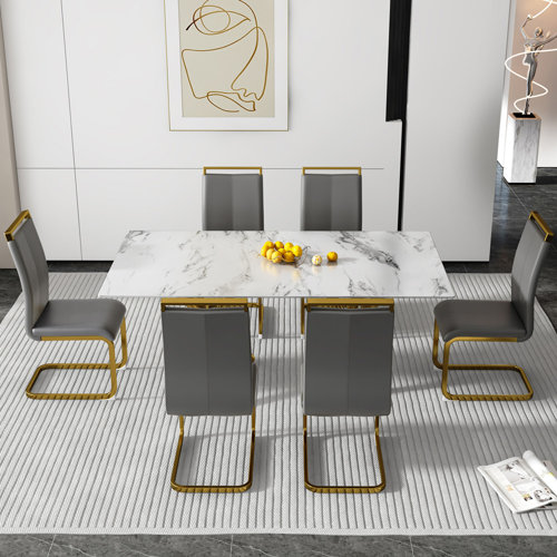 Wayfair | Marble Kitchen & Dining Tables You'll Love in 2024