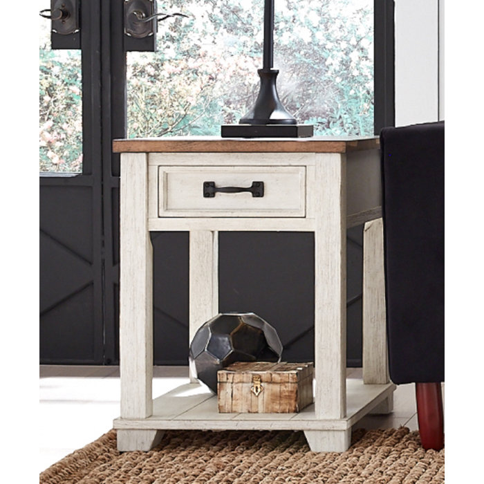 Rosalind Wheeler 4 Legs End Table with Storage & Reviews | Wayfair