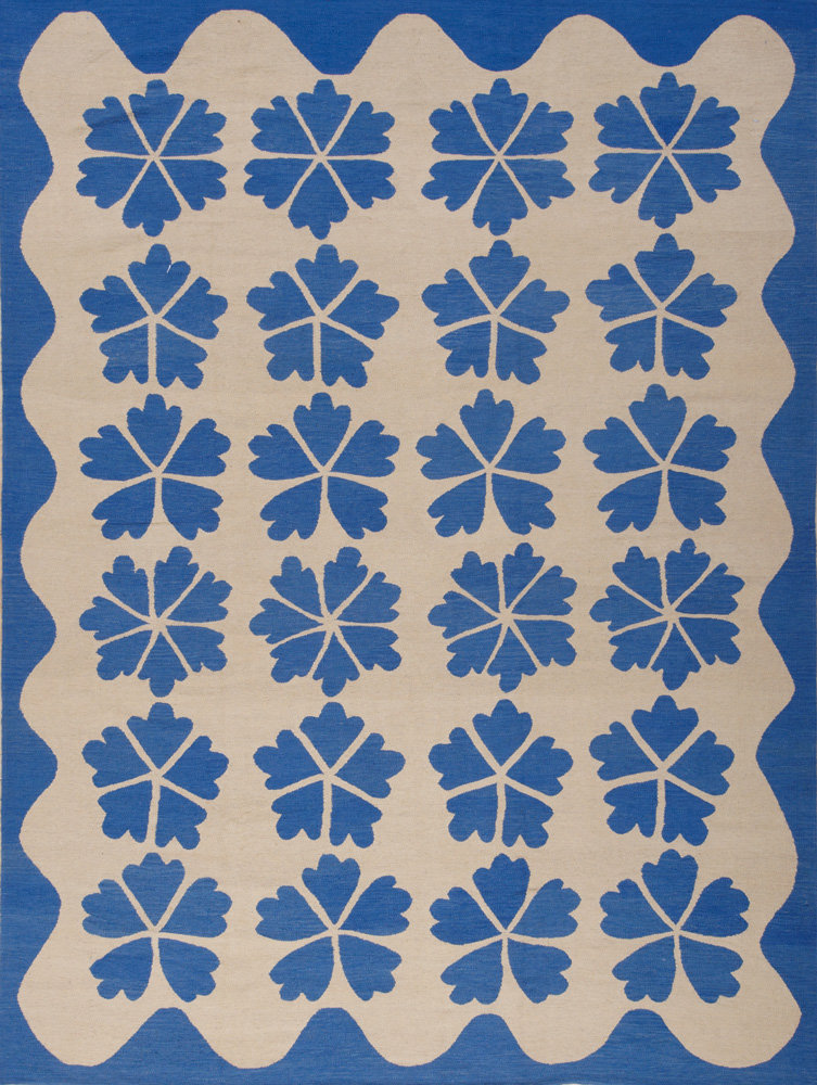 Matt Camron Rugs and Tapestries Handwoven Flatweave Blue Area Rug | Wayfair