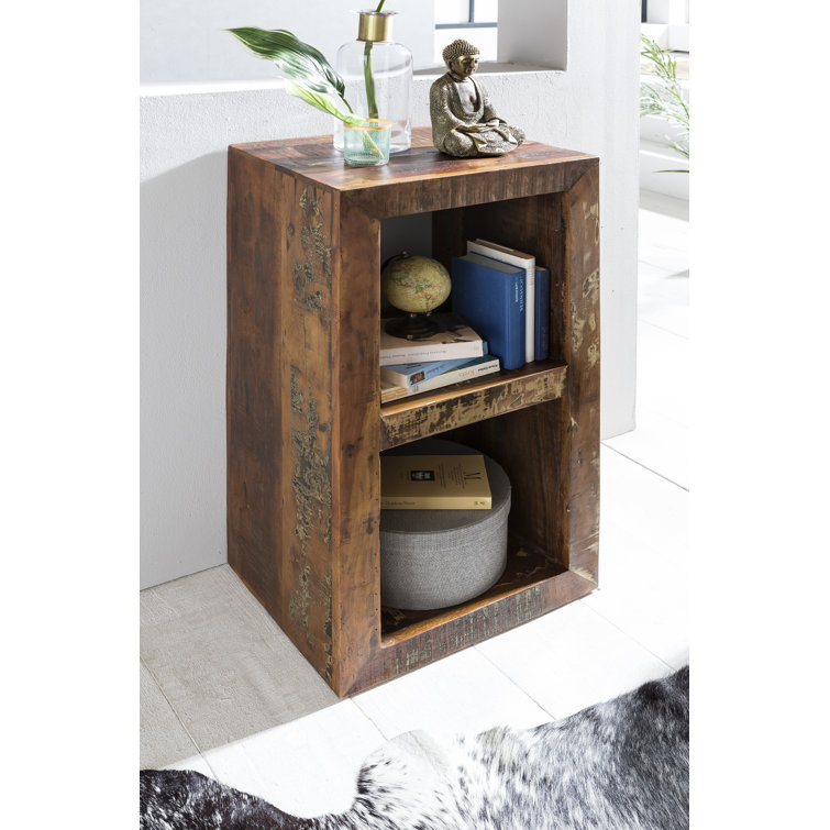 Foundstone Abigayle 90cm H x 45cm W Solid Wood Cube Bookcase | Wayfair ...