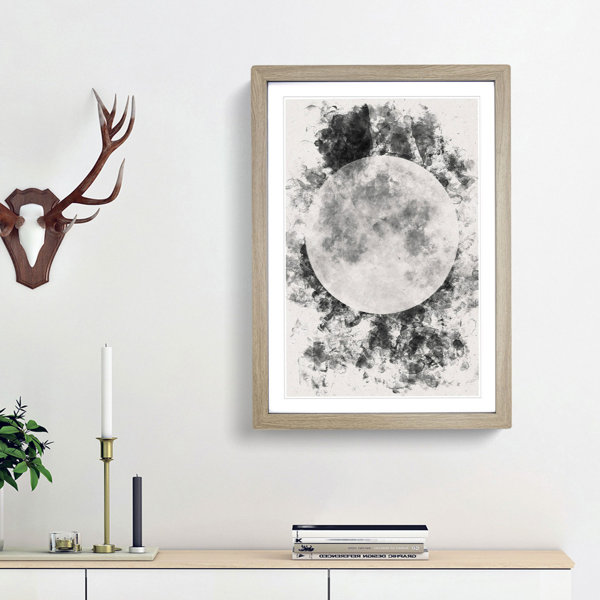 East Urban Home The Beauty of the Moon - Picture Frame Graphic Art ...