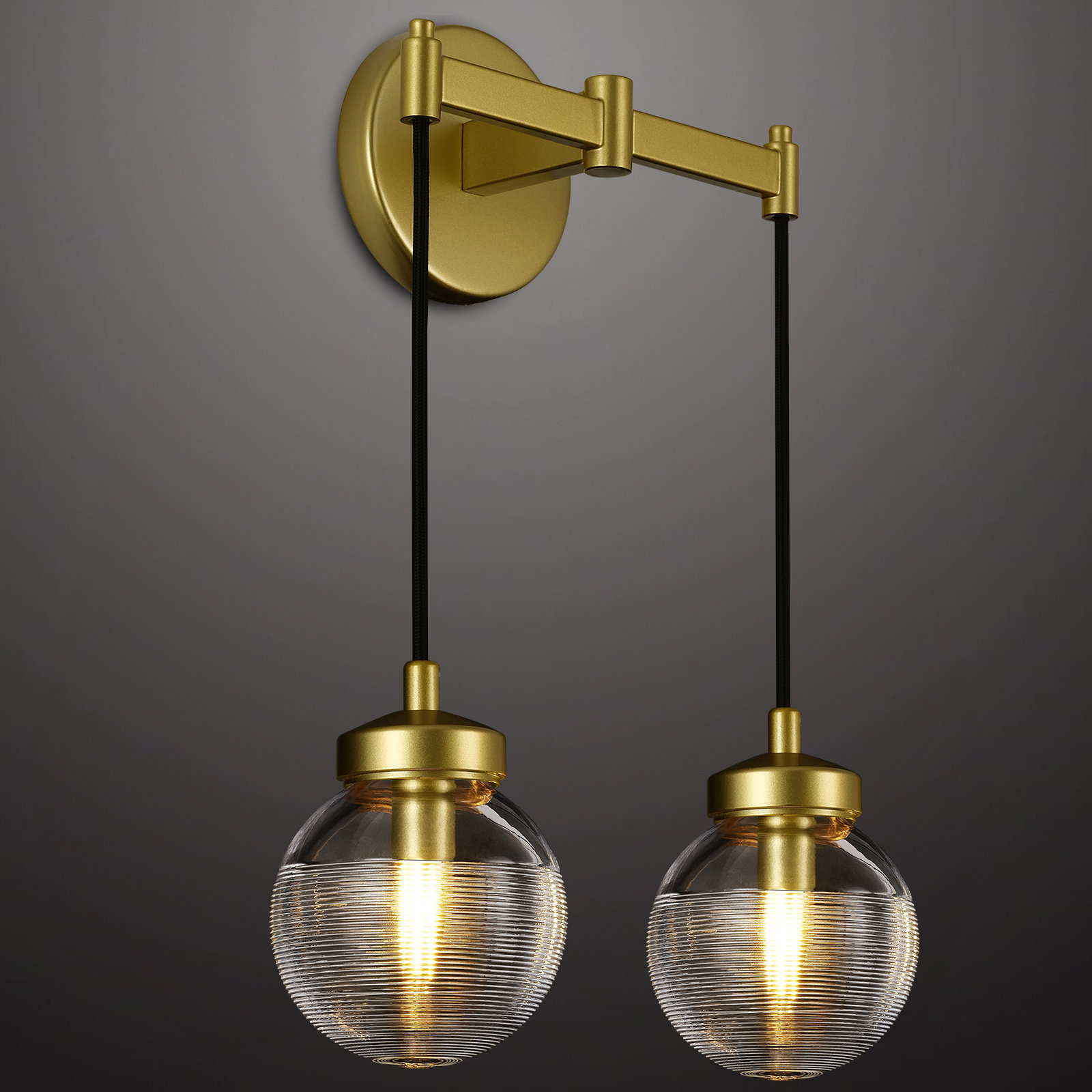 Mercer41 2-Light Dimmable Wall Sconce Wall Light (Bulbs Included) | Wayfair