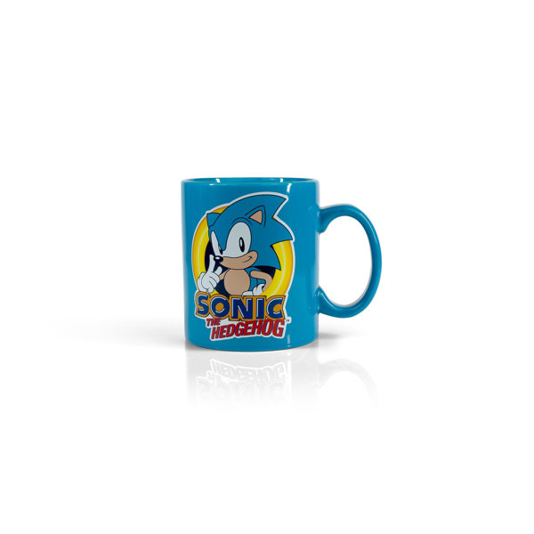 Just Funky Sonic The Hedgehog Blue 16Oz Ceramic Coffee Mug | Wayfair