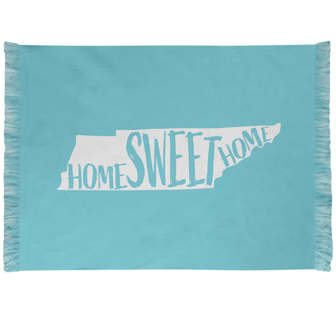 East Urban Home Home Sweet Tennessee Blue Area Rug | Wayfair