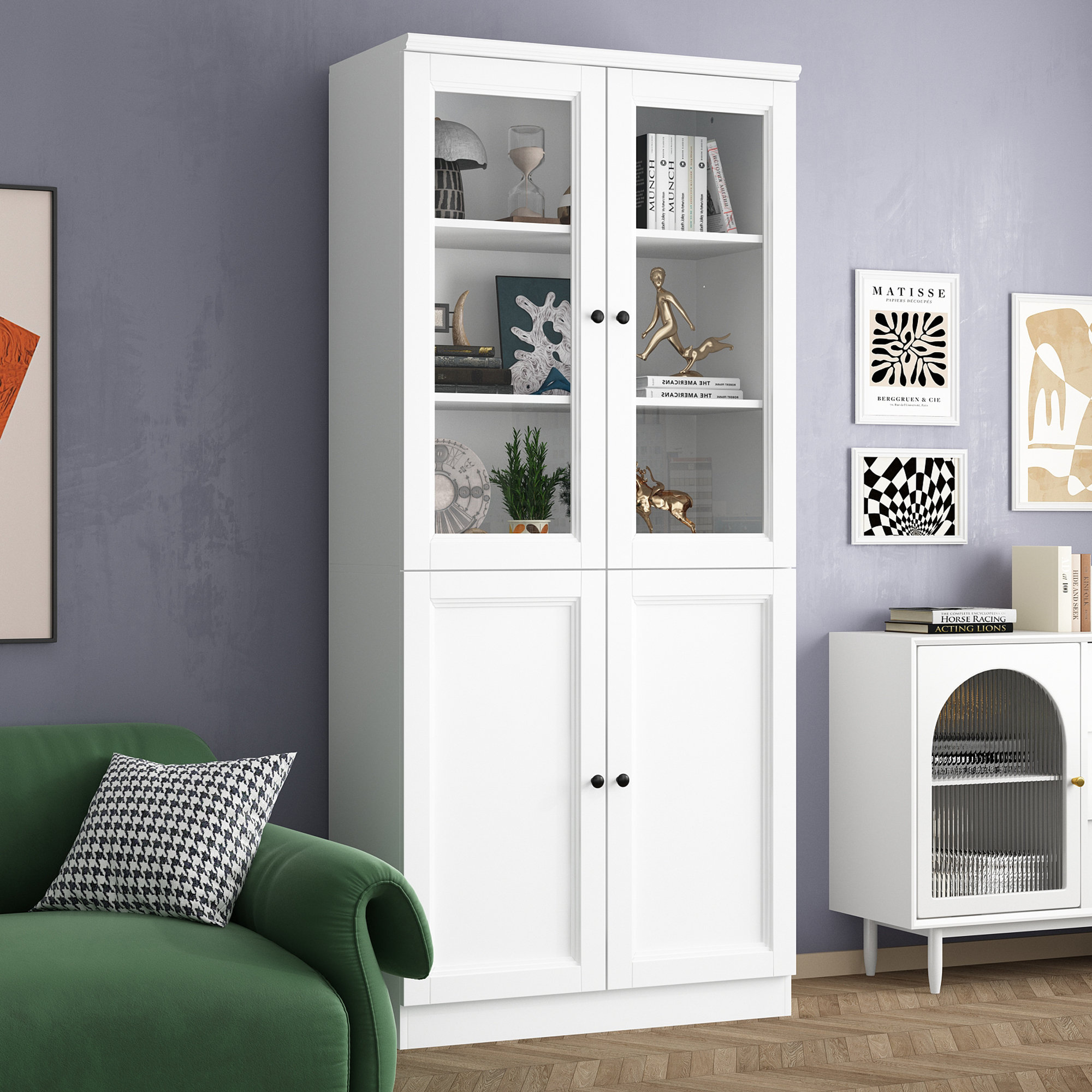 Morinome 4-Door 5-Shelf Display Case - Wayfair Canada