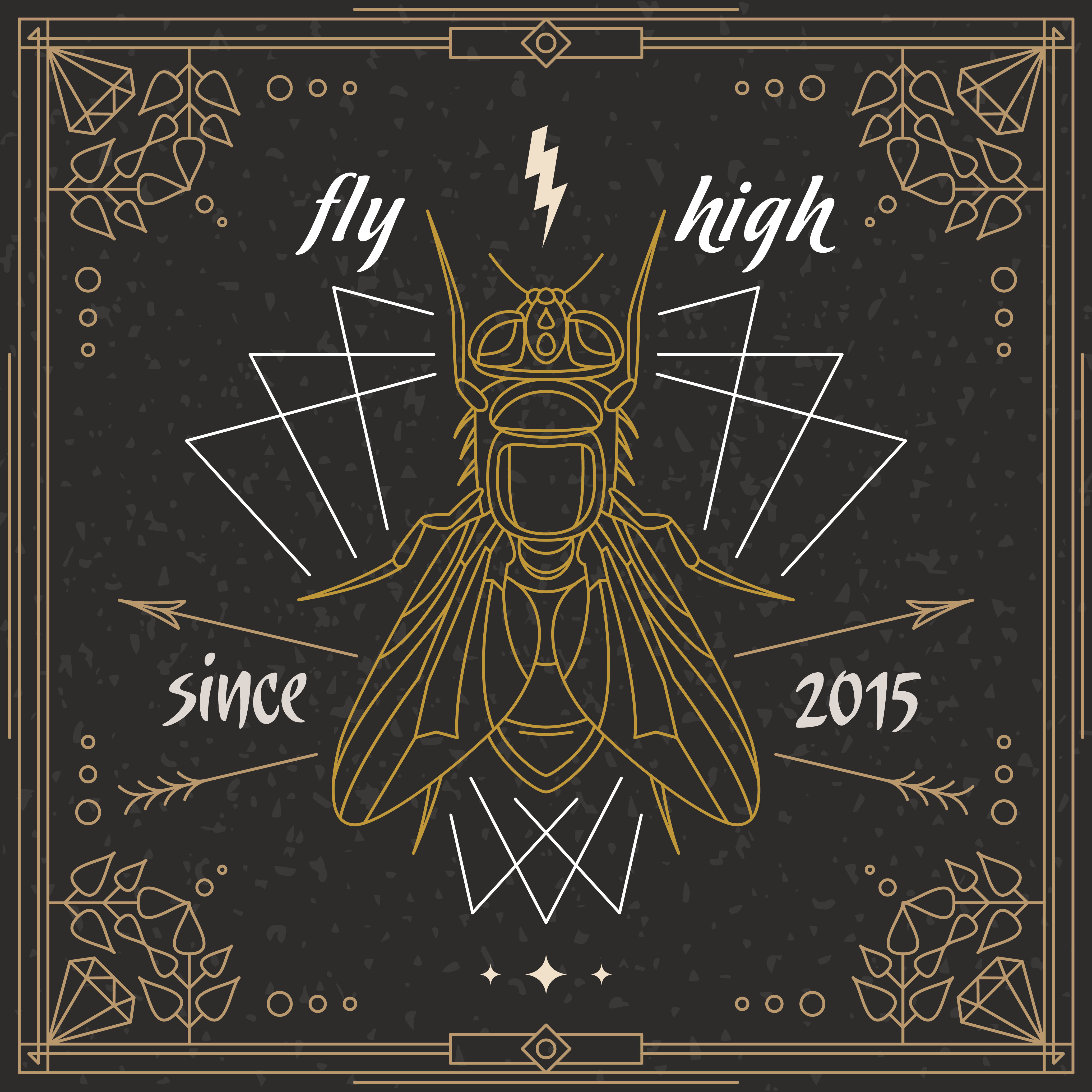 August Grove® Vintage Insect Label by Karnoff - Wrapped Canvas Graphic ...