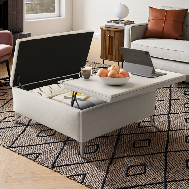 Ivy Bronx Nayely Square Coffee Table with Storage, Lift Top Coffee ...