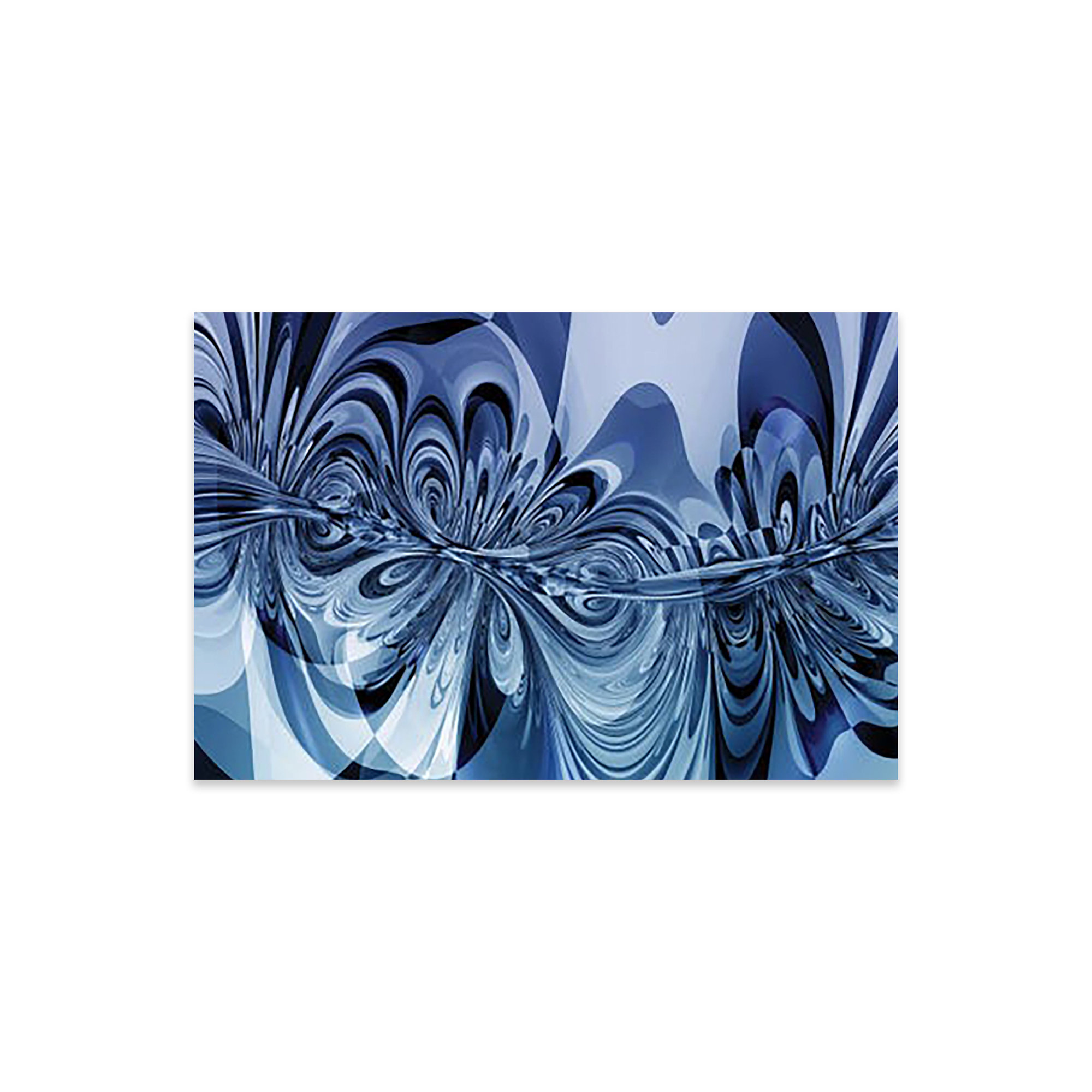 Orren Ellis 3D Sinuous Shapes Print On Acrylic Glass - Wayfair Canada