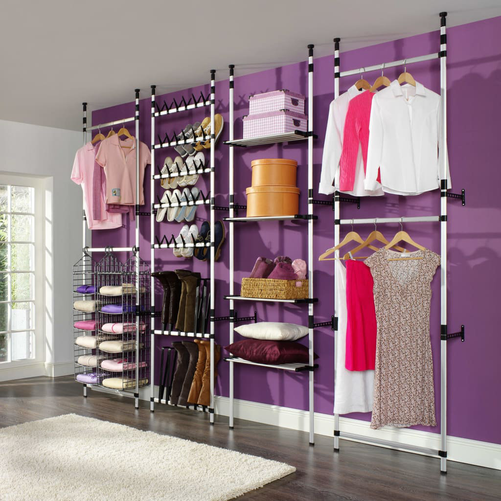 Rebrilliant Latitude Run® Telescopic Wardrobe System With Rods And ...
