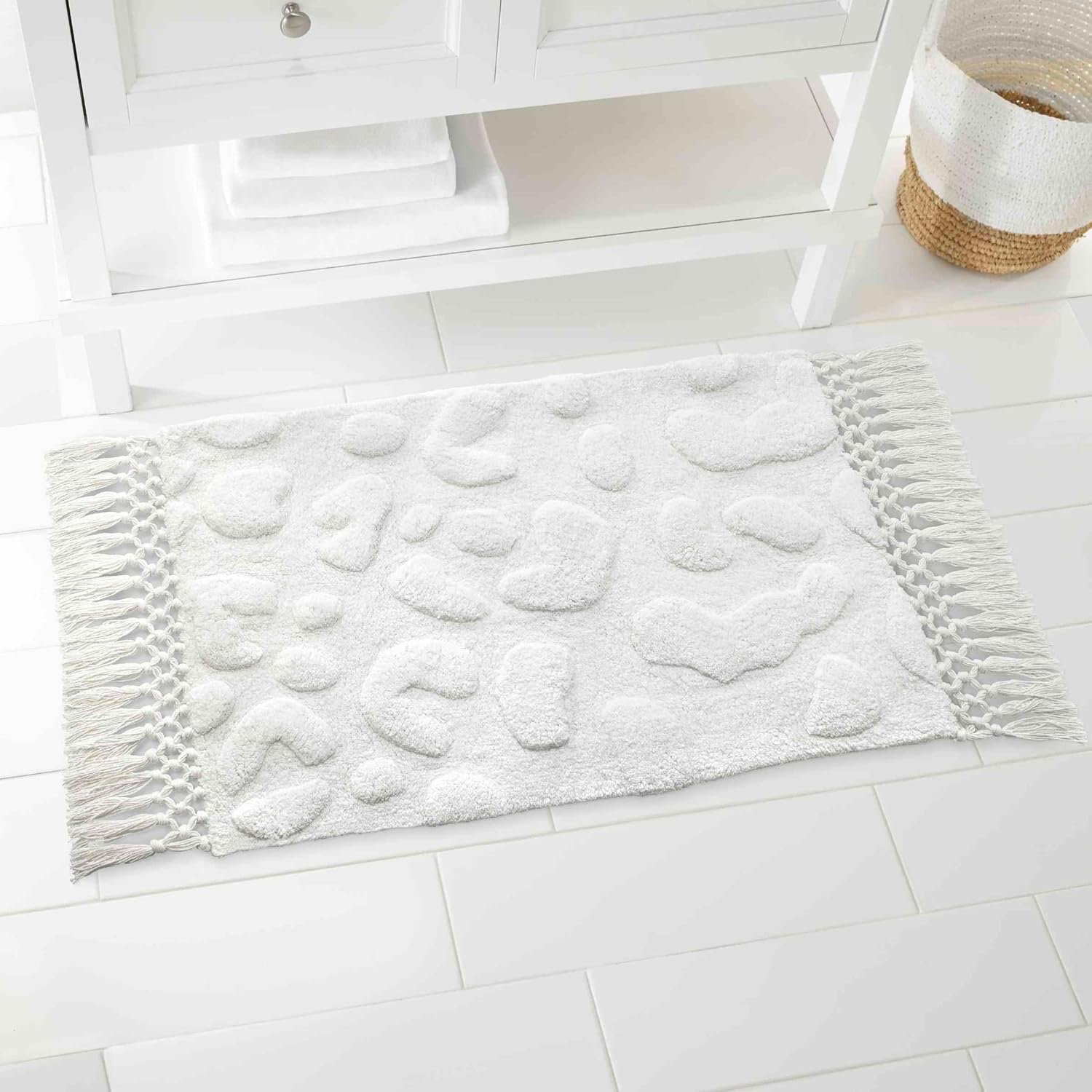 Rosecliff Heights Cotton Bath Rug With Non-Skid Latex Backing, Dorm ...