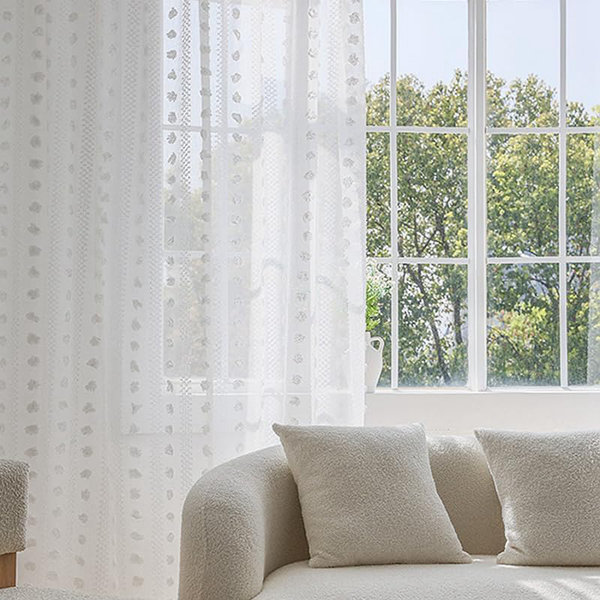 Dakota Fields Dalmazio Polyester Blend Semi Sheer Single Curtain Panel ...