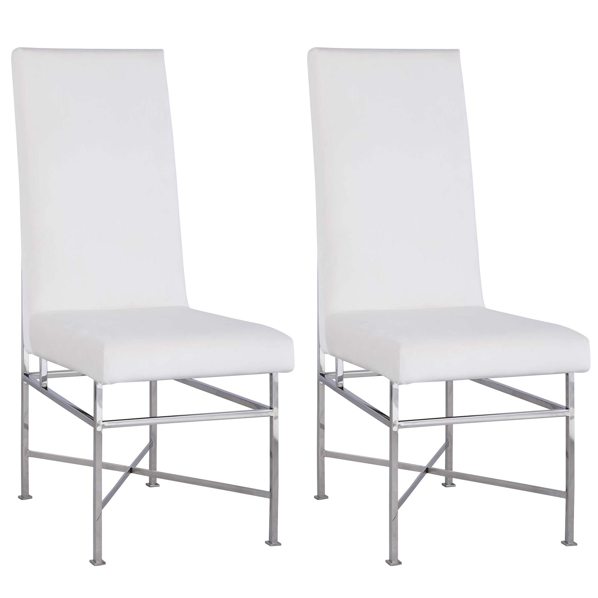 Orren Ellis Yesena Contemporary Side Chair w/ Steel Frame - 2 per box ...
