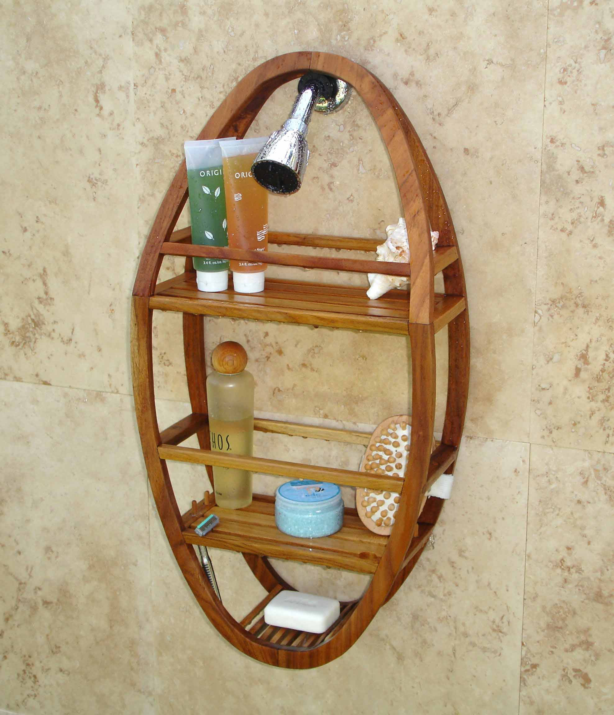 Aqua Teak Spa Teak Shower Caddy & Reviews | AllModern