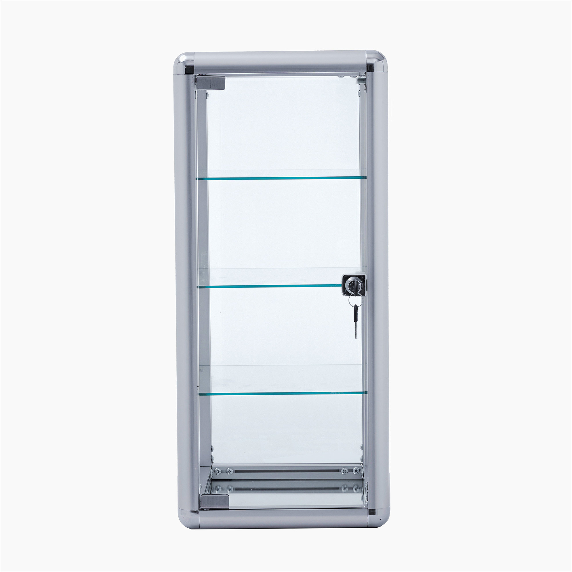 DSUNNER Tempered Glass Counter Top Display Showcase with Sliding Glass ...