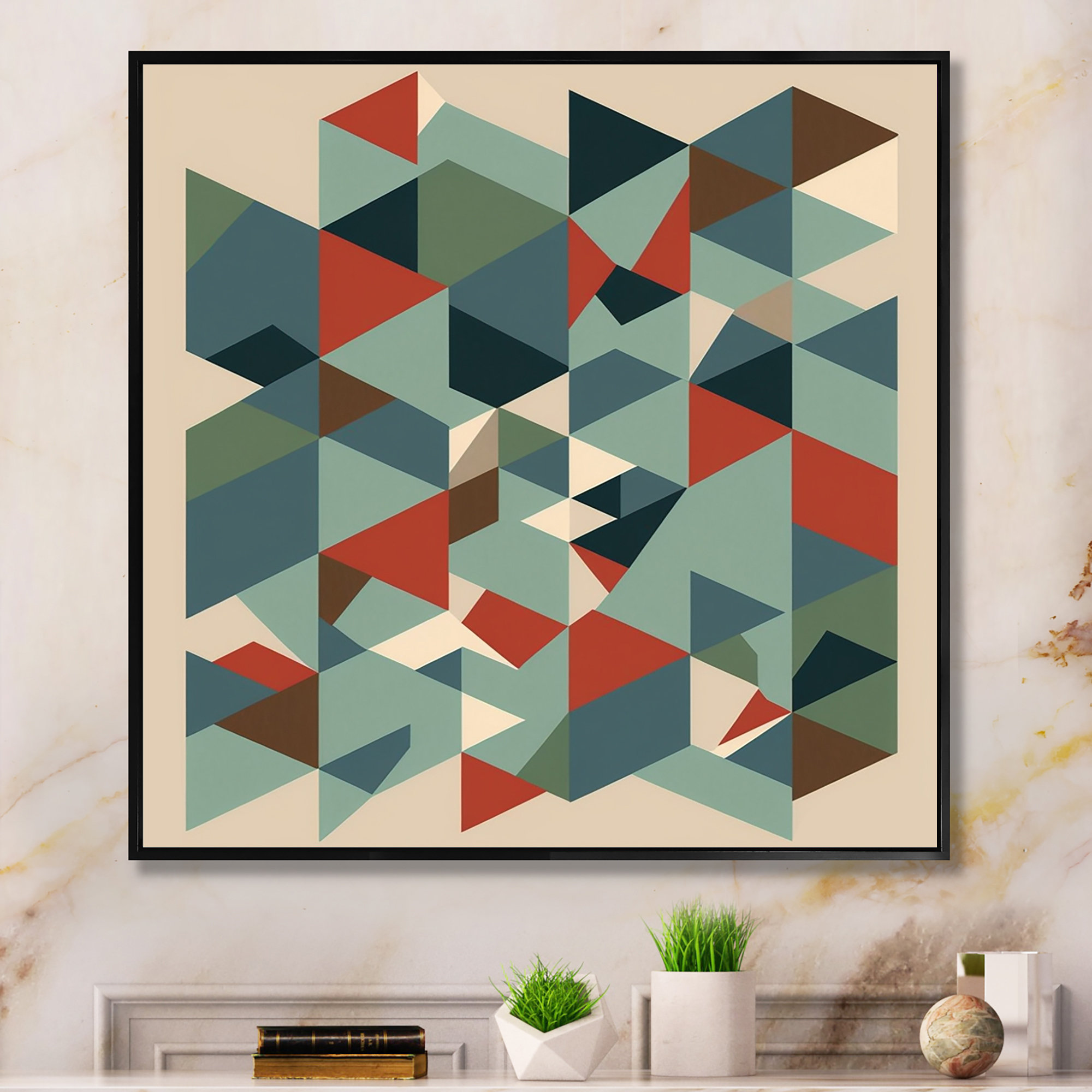 DesignArt Mid-century Retro Dimensions VII " Mid-century Retro ...