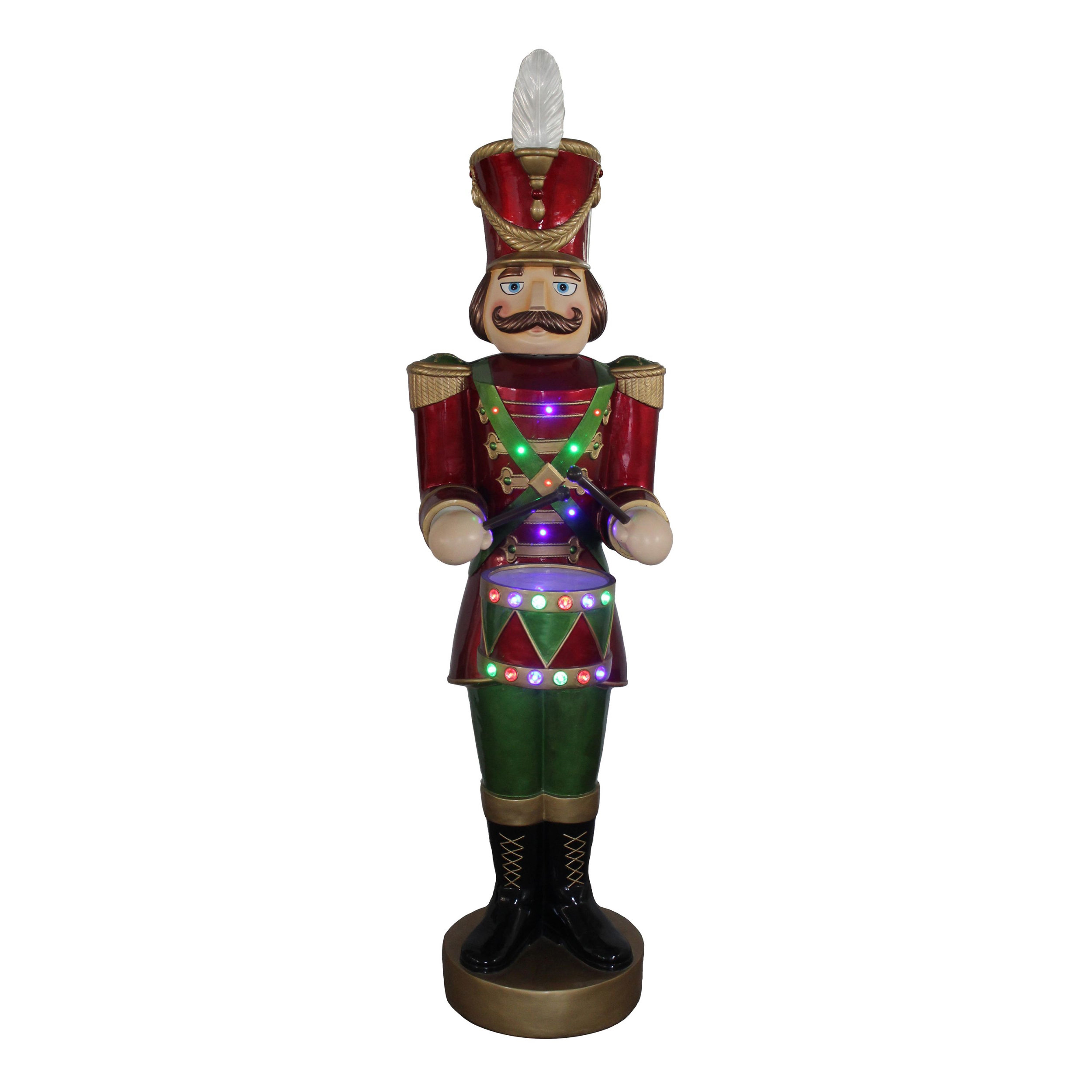 Seasons Designs Christmas 63In Jewelled Animated Nutcracker W/ Mus ...