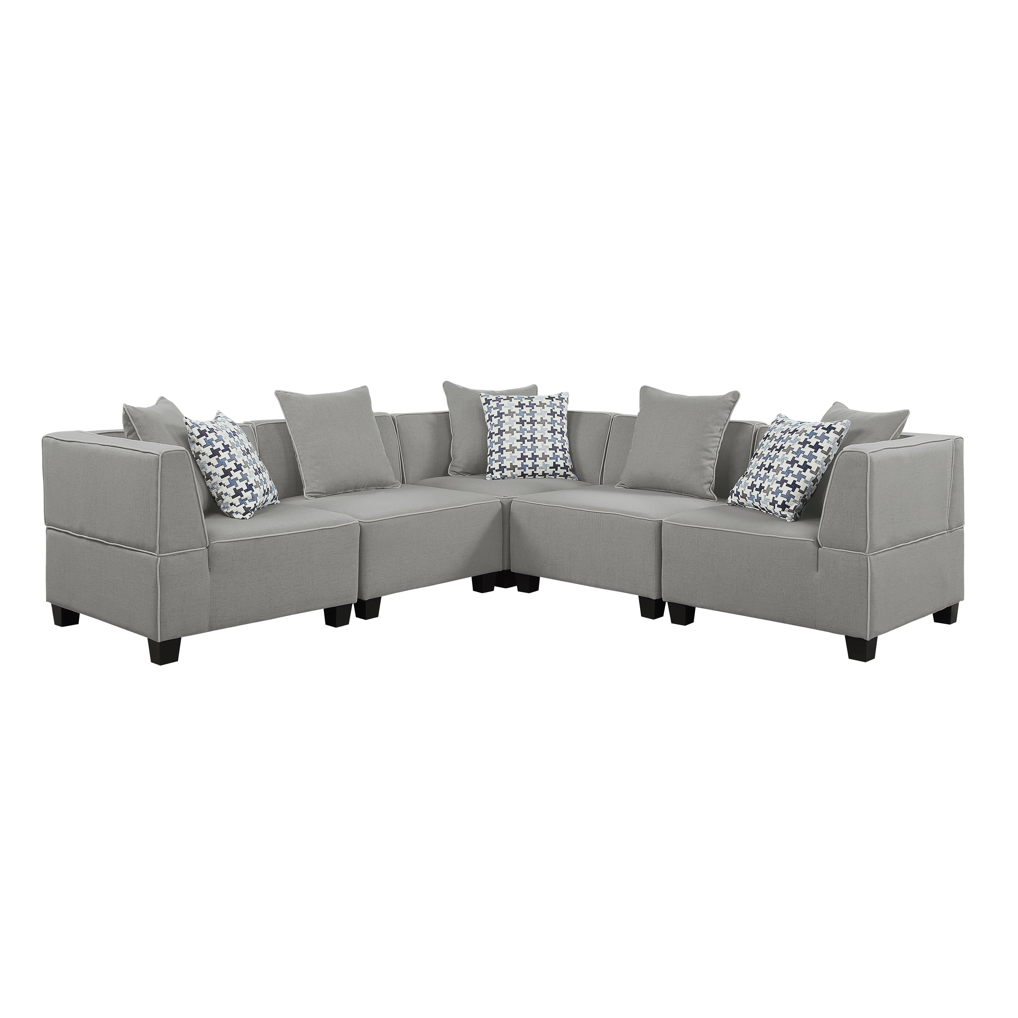Ebern Designs Kymarion 5 - Piece Upholstered Sectional | Wayfair