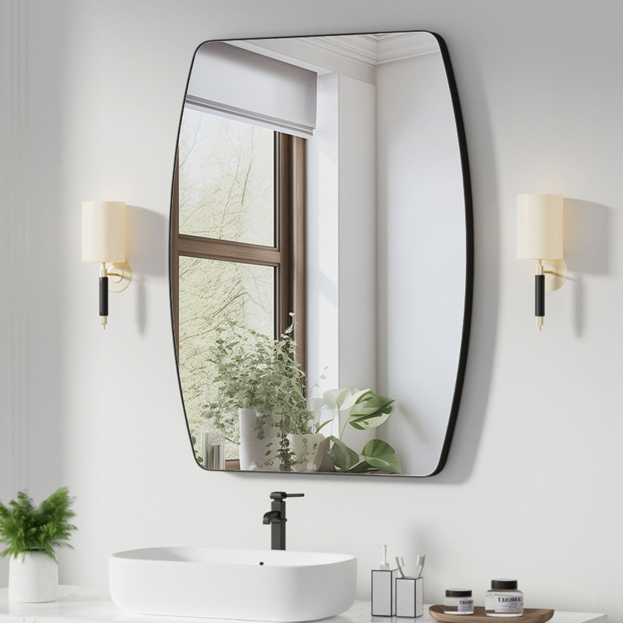 Ebern Designs Catenia Metal Oval Wall Mirror & Reviews | Wayfair