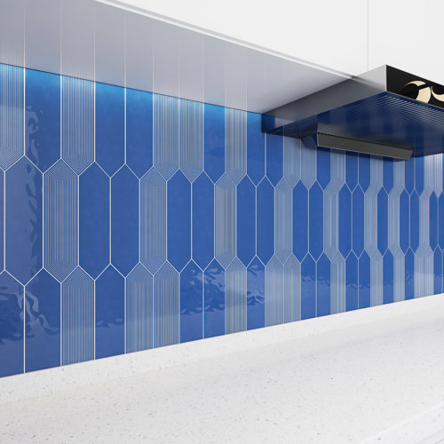 Giorbello Glazed Ceramic Picket Subway Tile 3" x 12"- Glossy | Wayfair