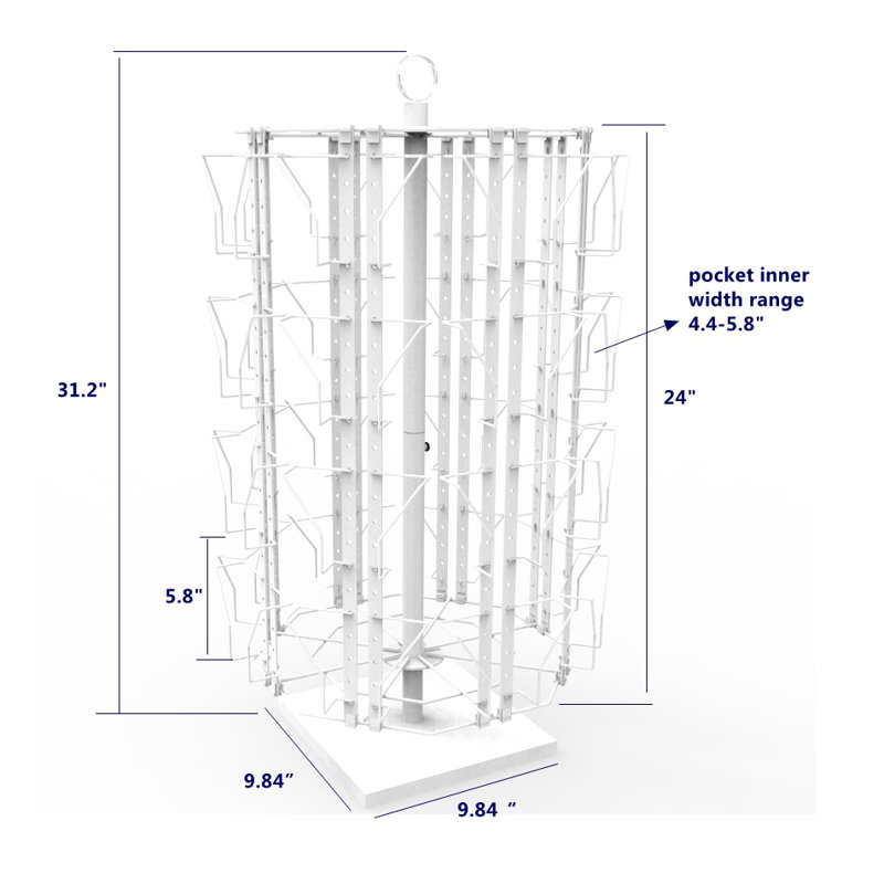 FixtureDisplays 31.2" H Metal Display Rack | Wayfair