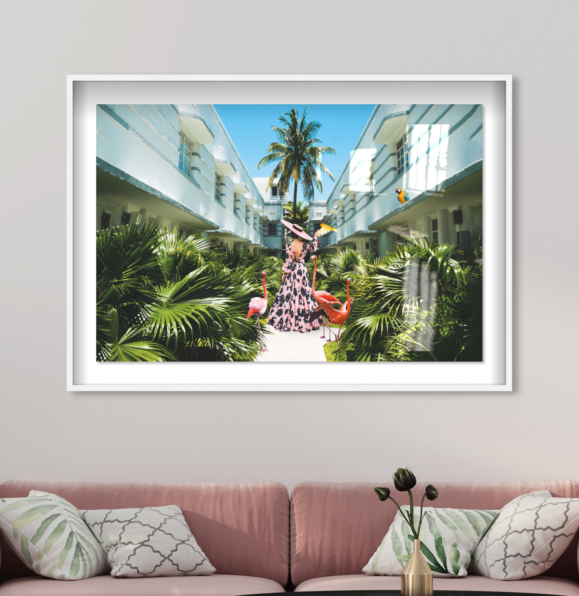 Oliver Gal Prints Miami Deco - Framed Photograph on Paper | Wayfair