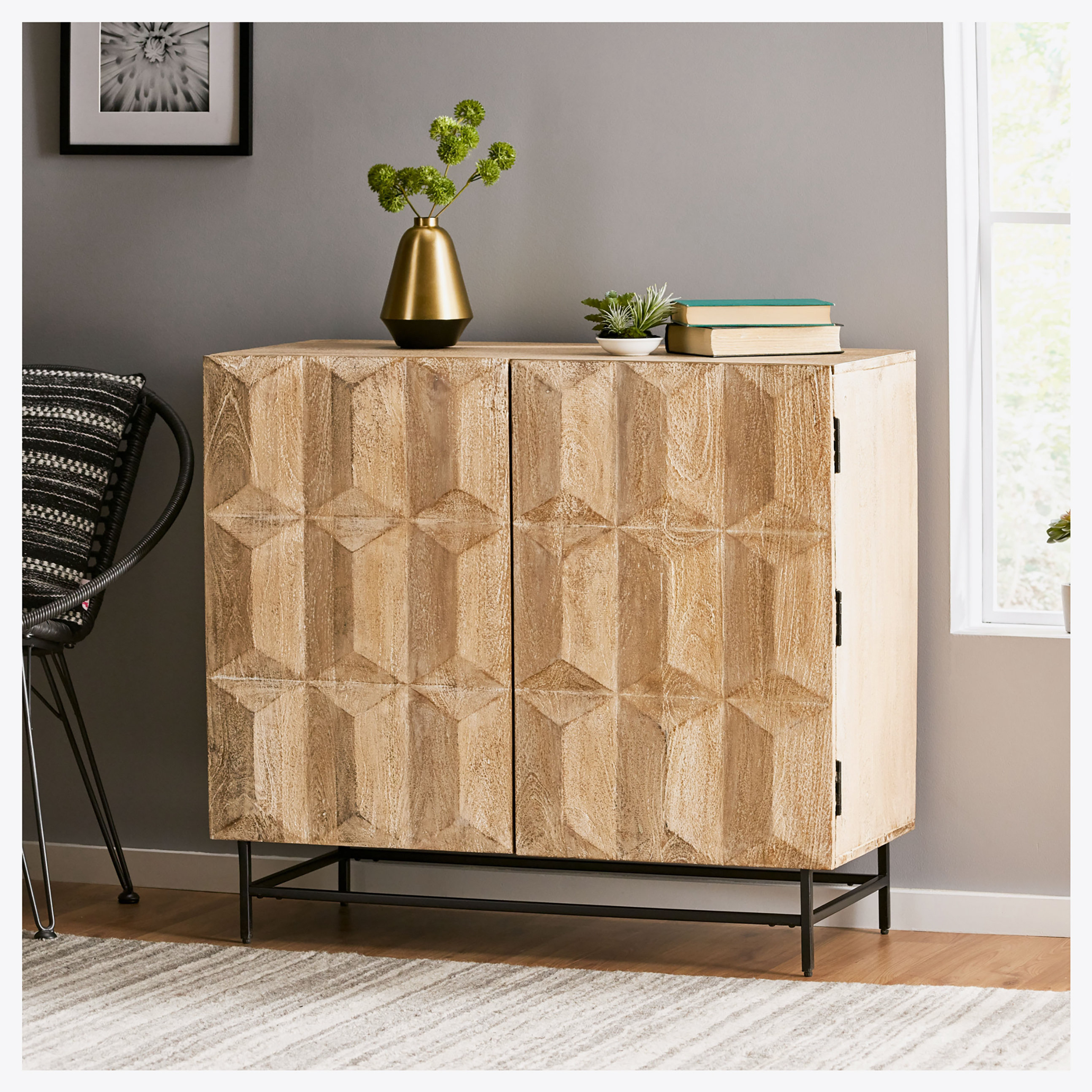 Hokku Designs Geometry Cabinet | Wayfair