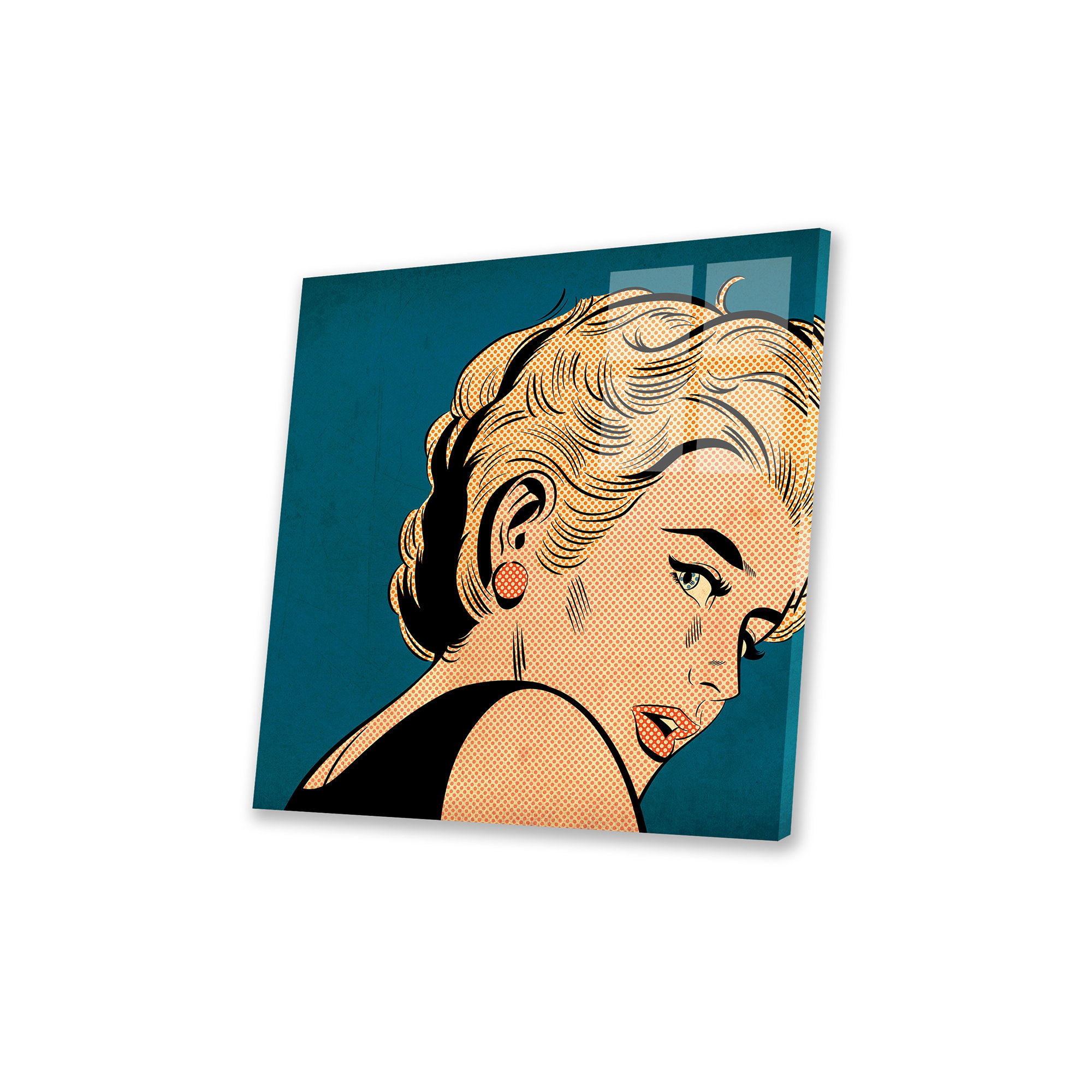 Winston Porter Girl With Red Earring On Plastic/Acrylic | Wayfair