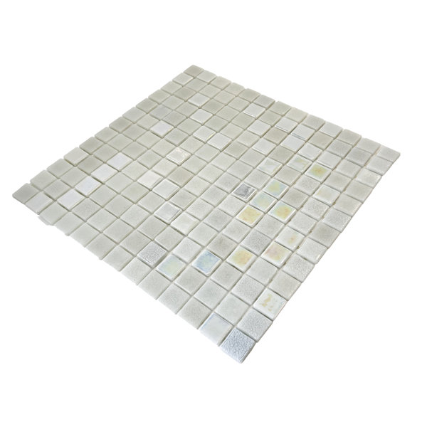 Tile Cart 13" x 13" Glass Mosaic Shimmer Glass Mosaic Wall Floor Use ...