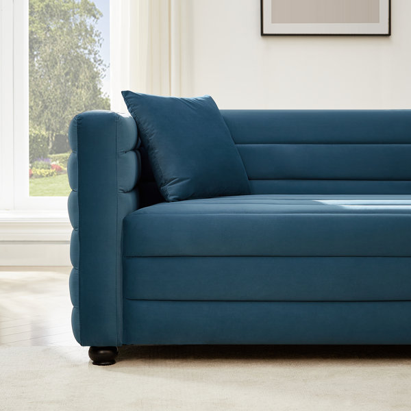 Alcott Hill® Caydon 64.6'' Velvet Square Arm Sofa | Wayfair