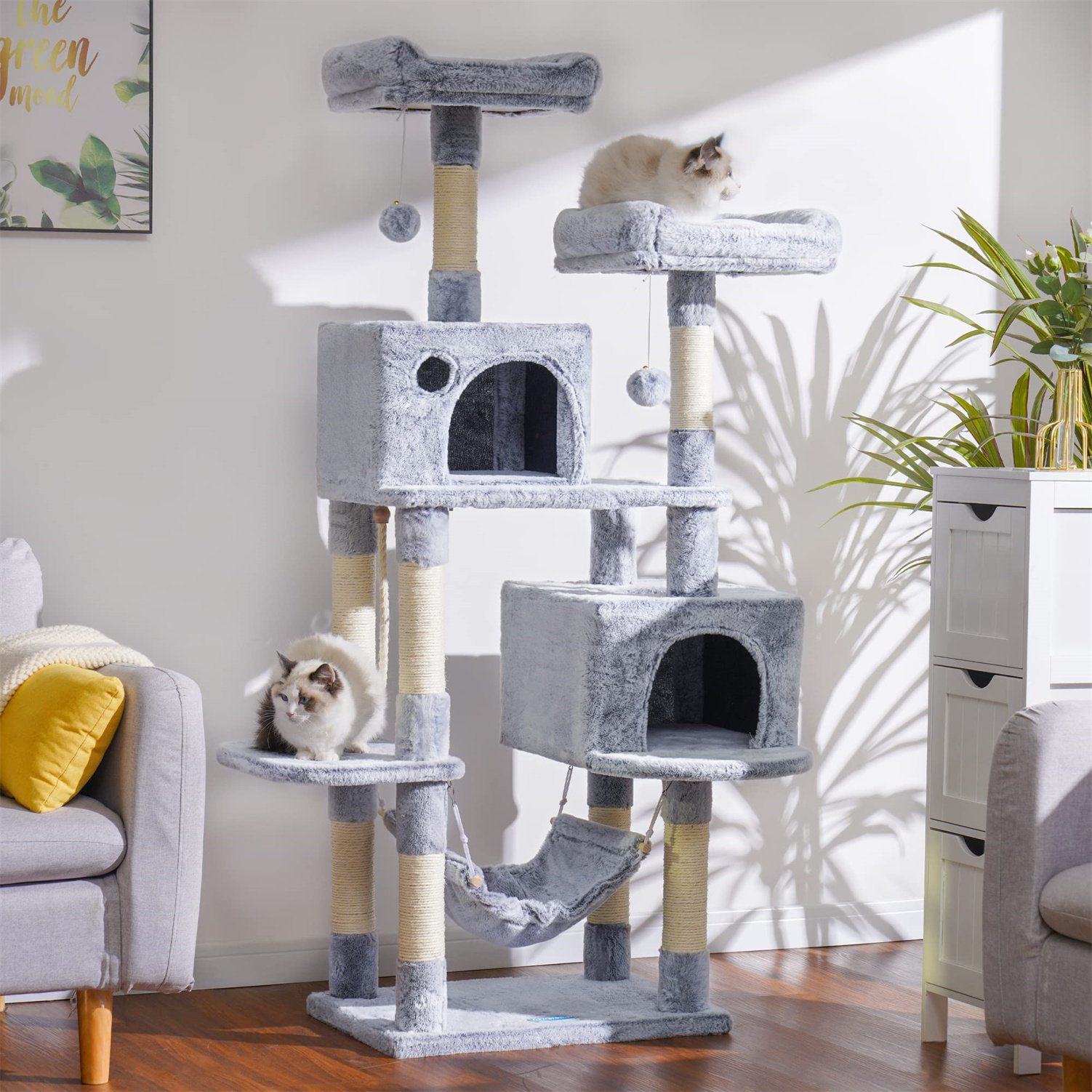 Tucker Murphy Pet™ Hey-Brother Cat Tree Tower For Large, Medium, And ...