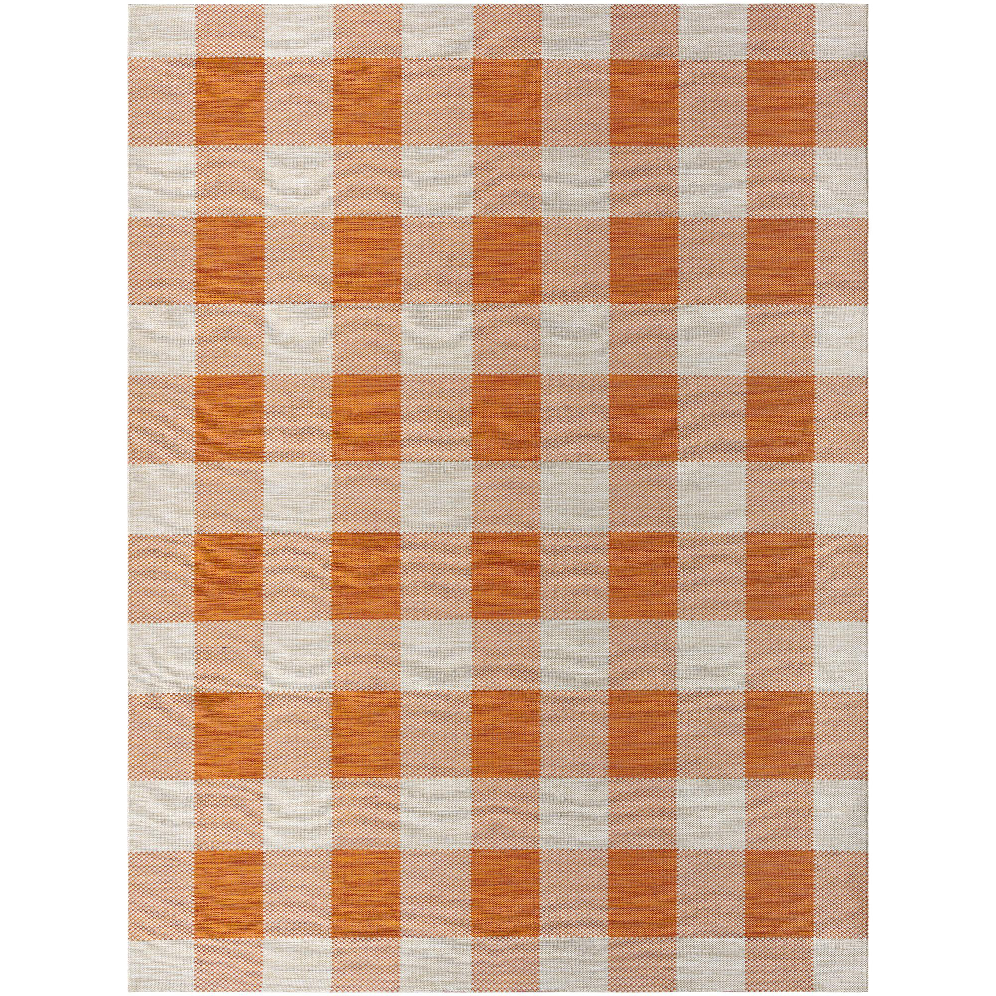 Gracie Oaks Yumie Checkered Outdoor Rug & Reviews | Wayfair