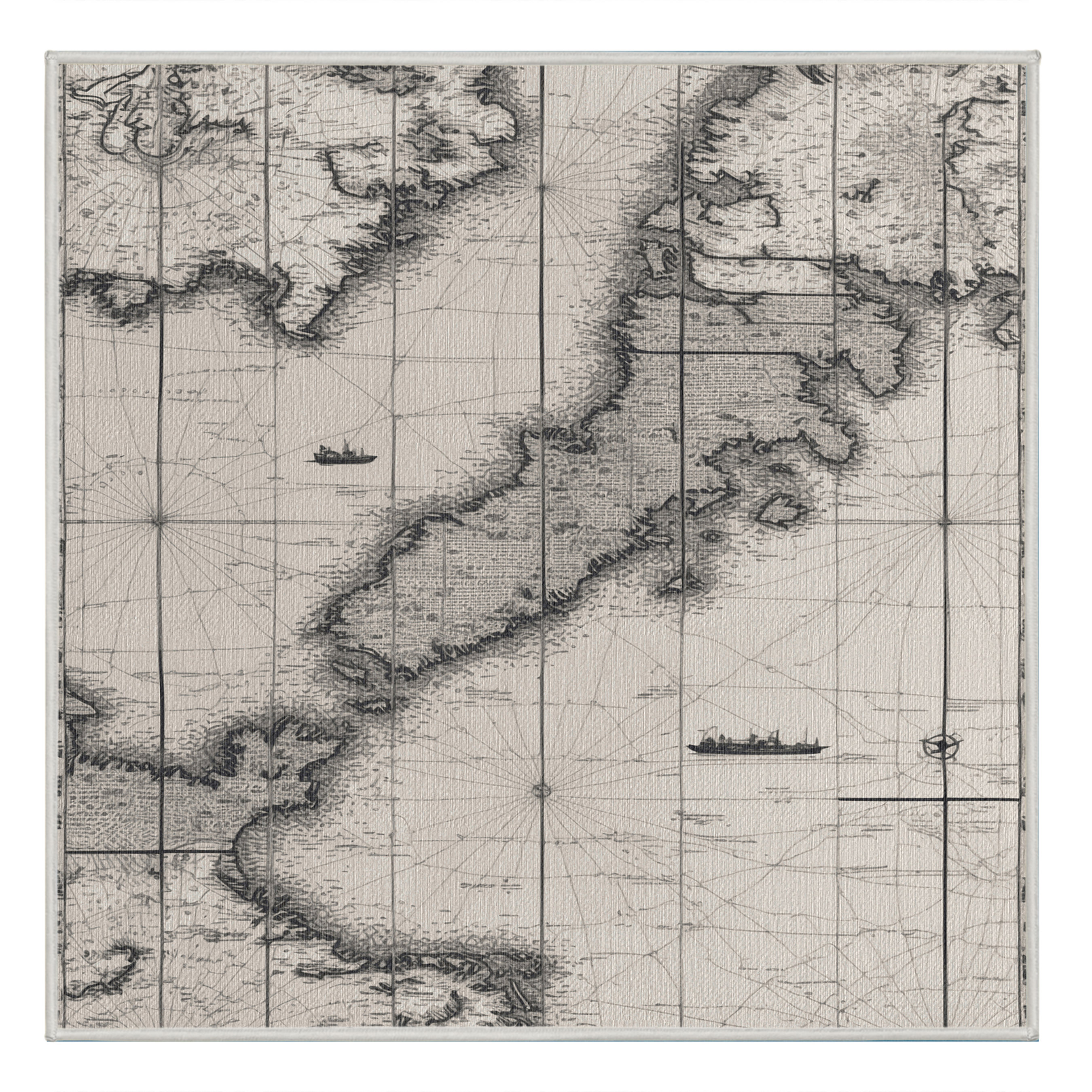 Longshore Tides Washable Nautical charts and maps Nautical Area Rug ...