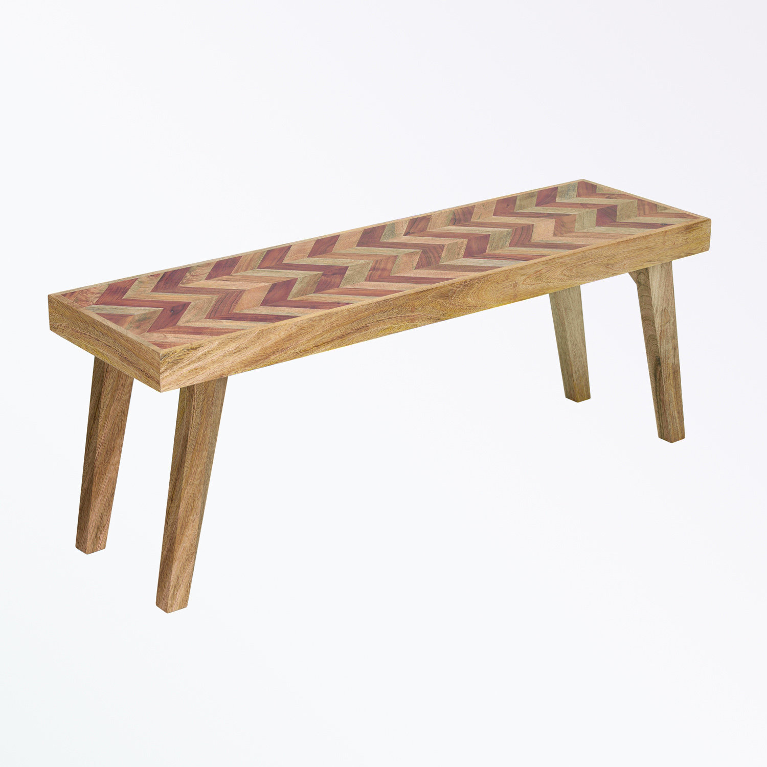 George Oliver wooden frame benches with sturdy legs | Wayfair