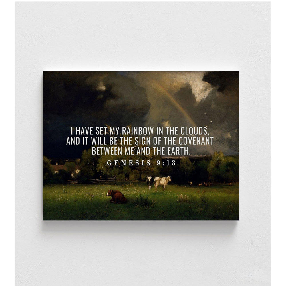 WeFrameArt The Rainbow By George Inness, Framed Genesis 9:13 Print ...