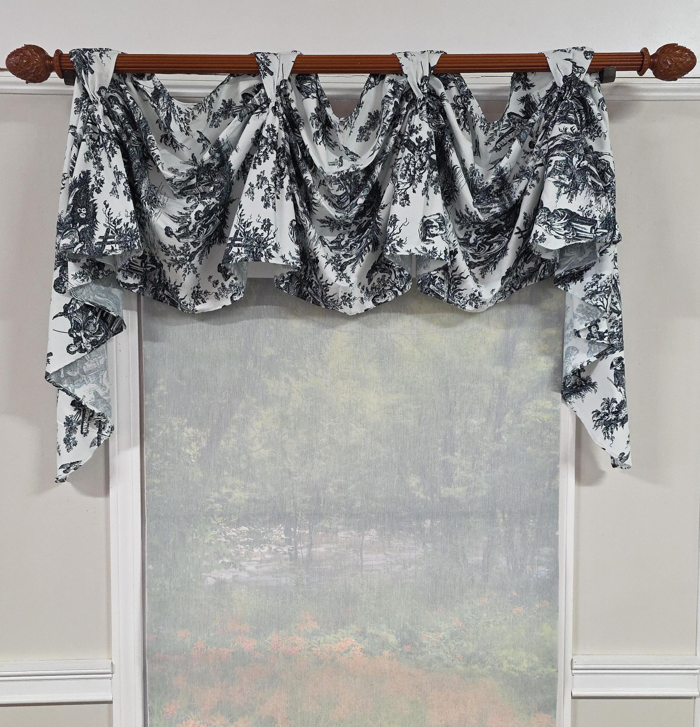 East Urban Home Baroque 3-S Victory Window Valance | Wayfair
