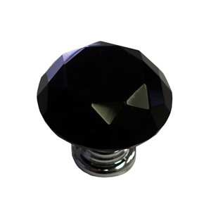Beauty Acrylic 1 1/4" Length Geometric Knob & Reviews | Wayfair
