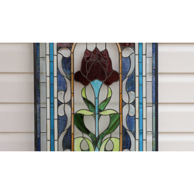 Astoria Grand Plants & Flowers Window Panel | Wayfair