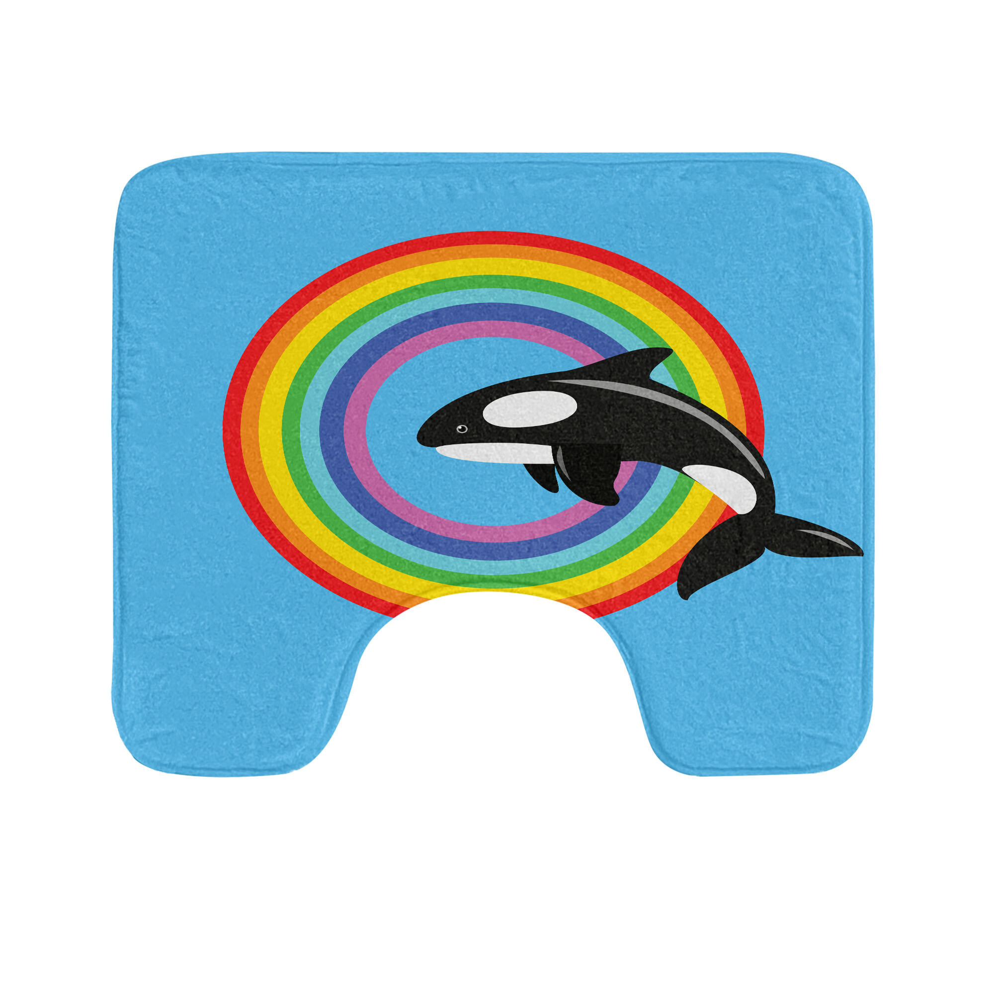 Dakota Fields Animal Toilet Mat U-Shape Bathroom Rug 20" Multicolor ...