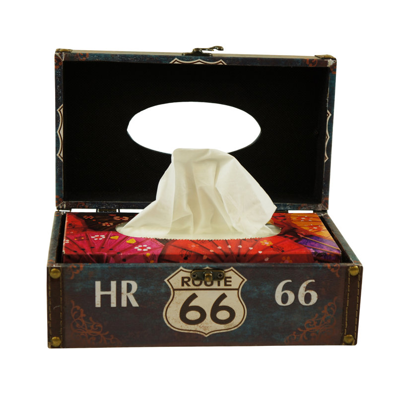 Williston Forge Bratton Historic Route 66 Vintage Tissue Box & Reviews ...