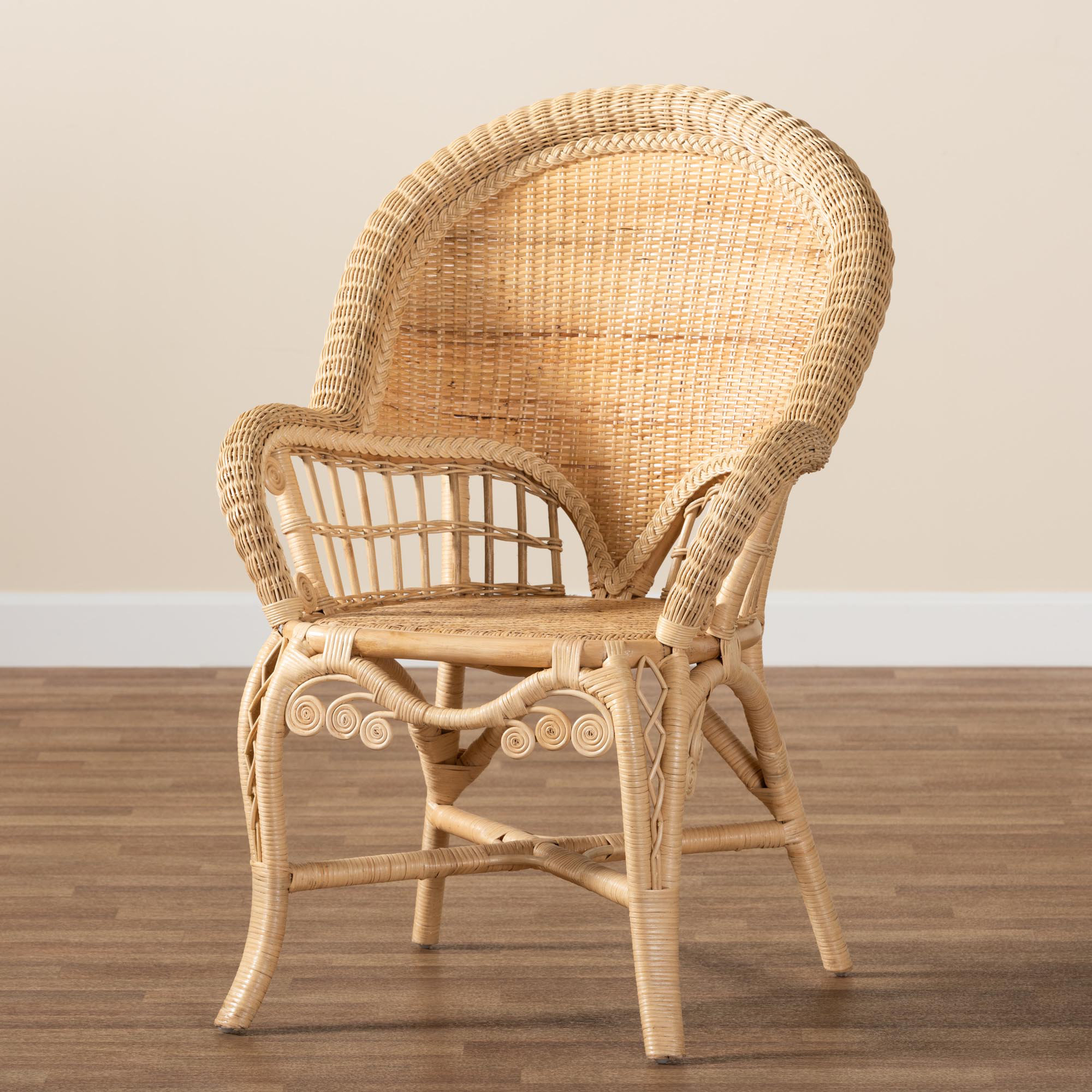 Bay Isle Home™ Casterton Rattan Armchair | Wayfair