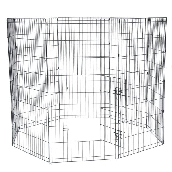 Winado 8 Panel Metal Exercise Pen With Door | Wayfair