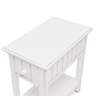 Highland Dunes Kolya Coastal White Solid Wood Chairside End Table | Wayfair