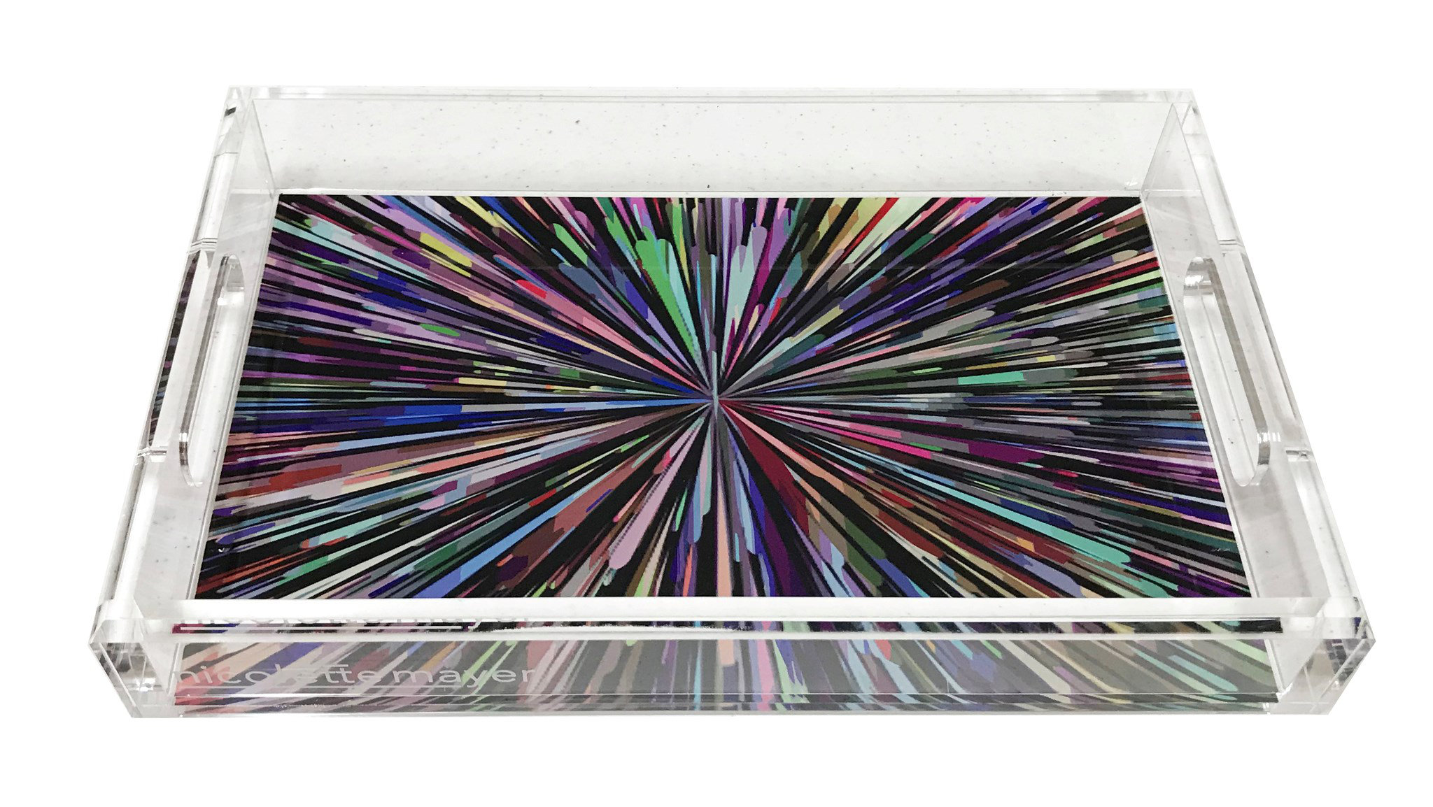 Nicolette Mayer Fireworks Acrylic Rectangle Decorative Tray | Wayfair