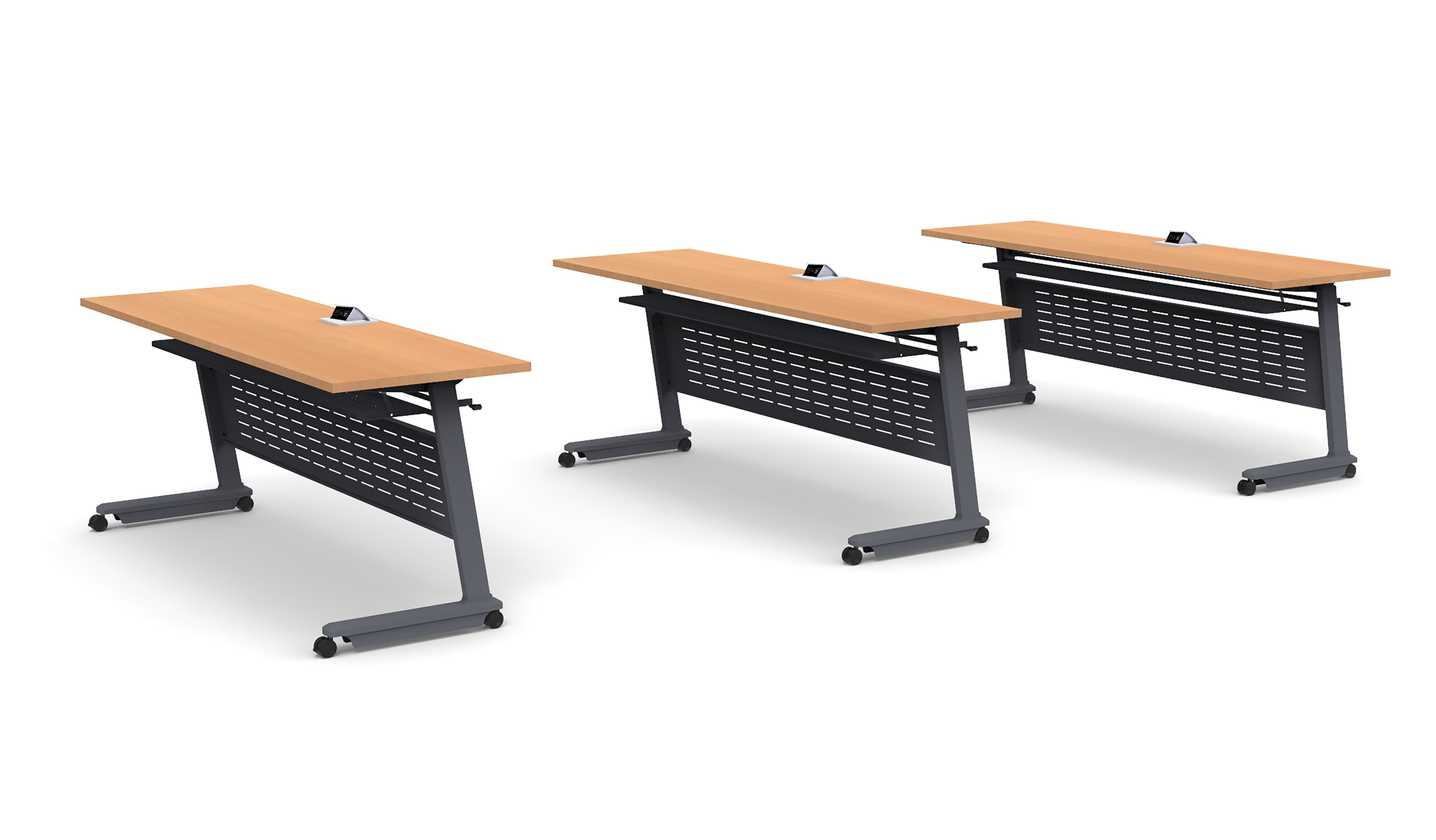 TeamWORK Tables 6 Person Training Meeting Seminar Tables Set | Wayfair