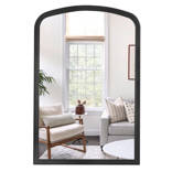 Gracie Oaks Dewan Metal Flat Wall Mirror with Shelves | Wayfair