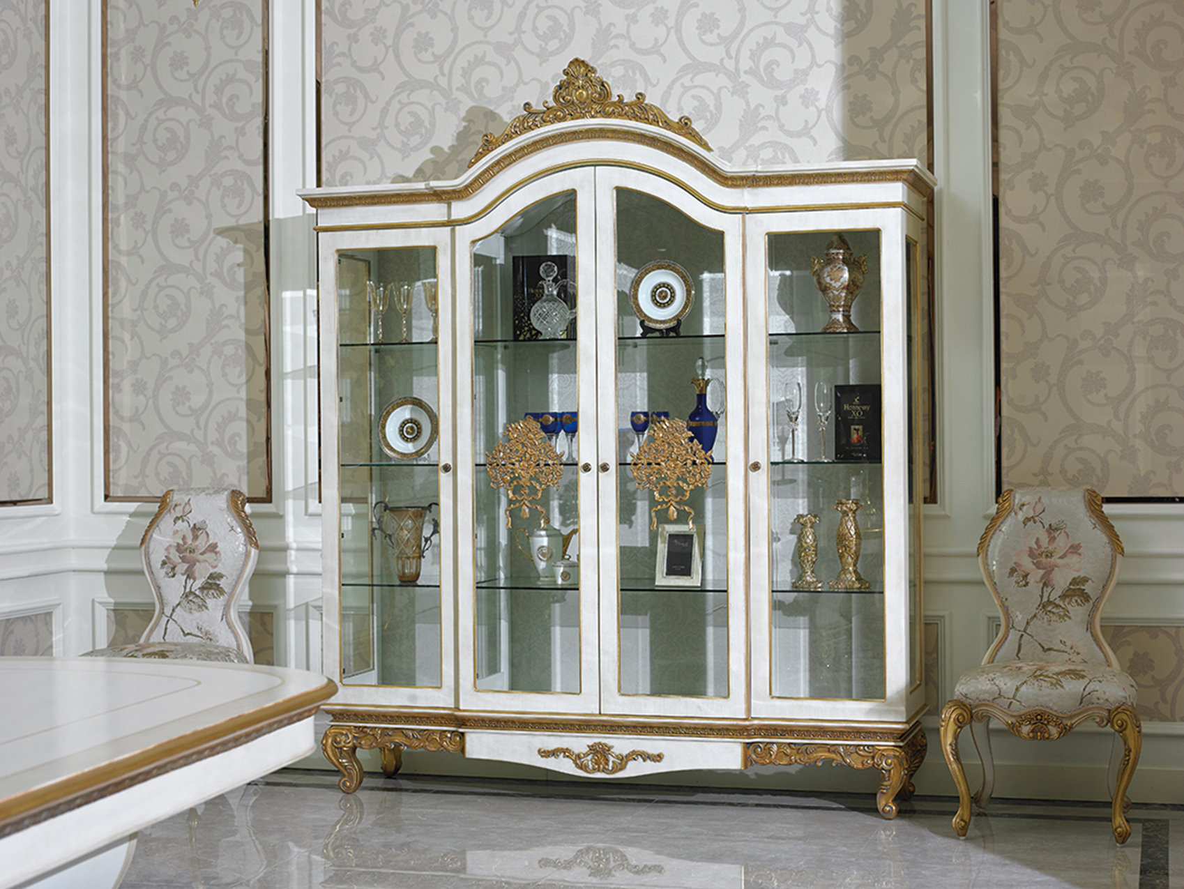 Everly Quinn Infinity E-57 4-Door Showcase | Wayfair