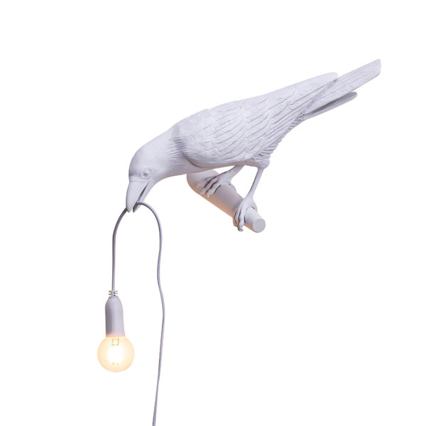 Trinx Table Lamps Resin Crow Desk Lamp Bedroom Seletti Bird Wall Sconce ...